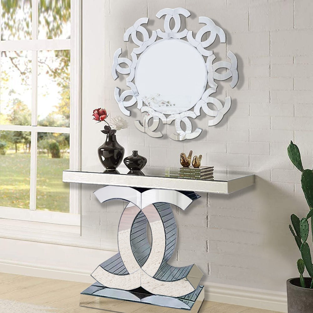 Mirrored Console Table & Mirror Set- Model #33 – SalesAway